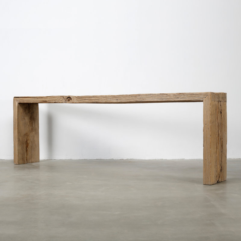 Lily s Living Waterfall 96 Solid Wood Console Table Wayfair